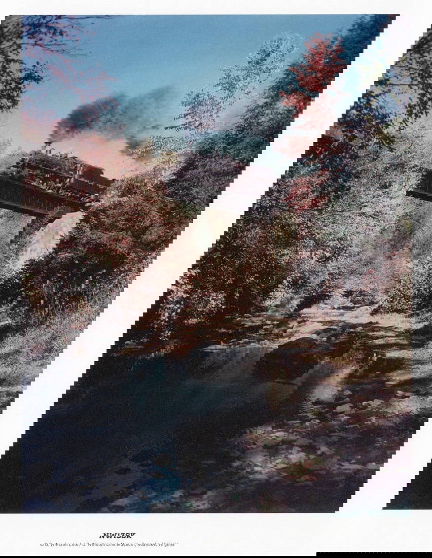 O. Winston Link - Train No. 201 Crossing Bridge 1955 Auction