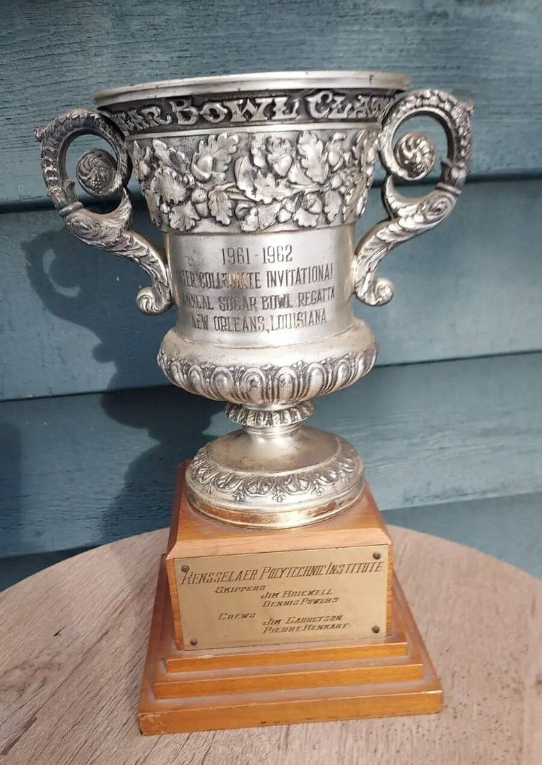 Crew Rowing Trophy Loving Cup Sugar Bowl Regatta Rpi 1961 New Orleans ...