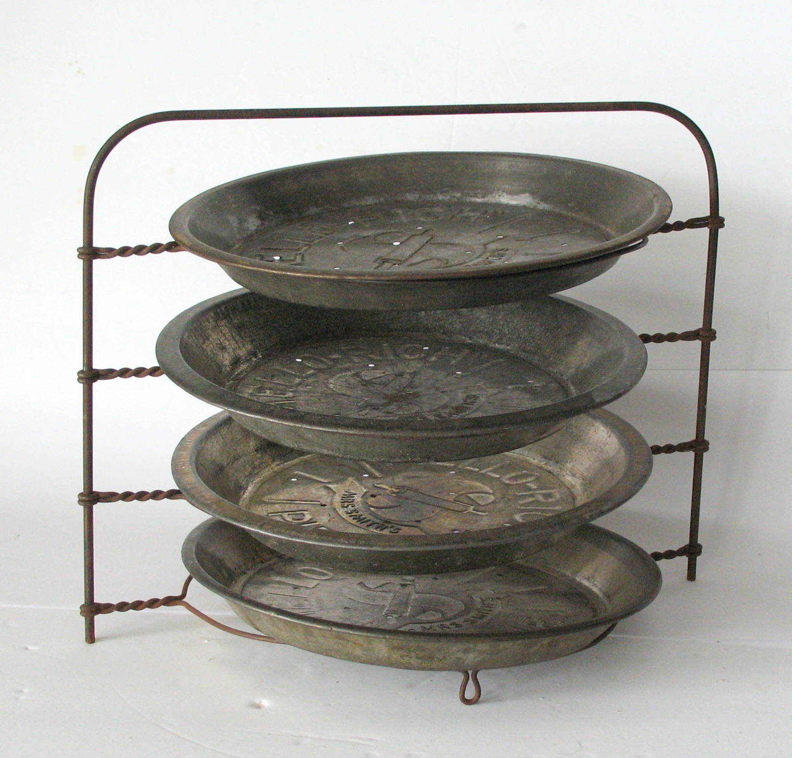 Antique Country Store Wire Pie Rack. Auction