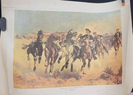 Vintage Set Of 4 Old West Western Frederic Remington Pony Express The ...