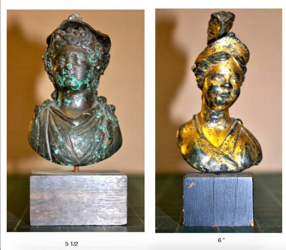 Two Roman Bronzes, 2 Original Ancient Bronzes From The 2nd Century Ad.