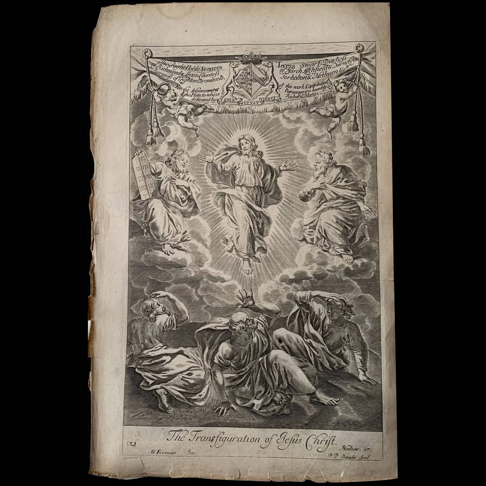 The Transfiguration Of Jesus. Original Antique Engraving After G Freman ...