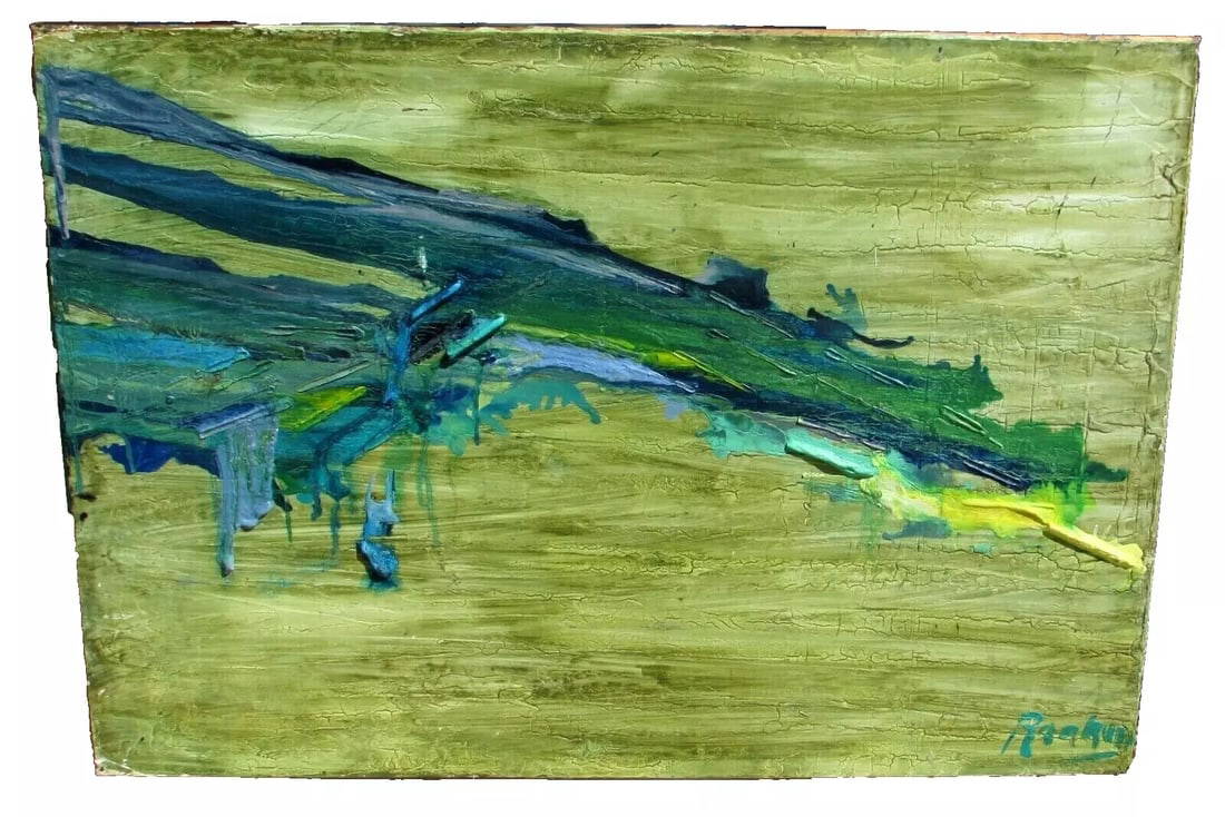 David Rankin Australian Modernist Abstract Original Painting Auction