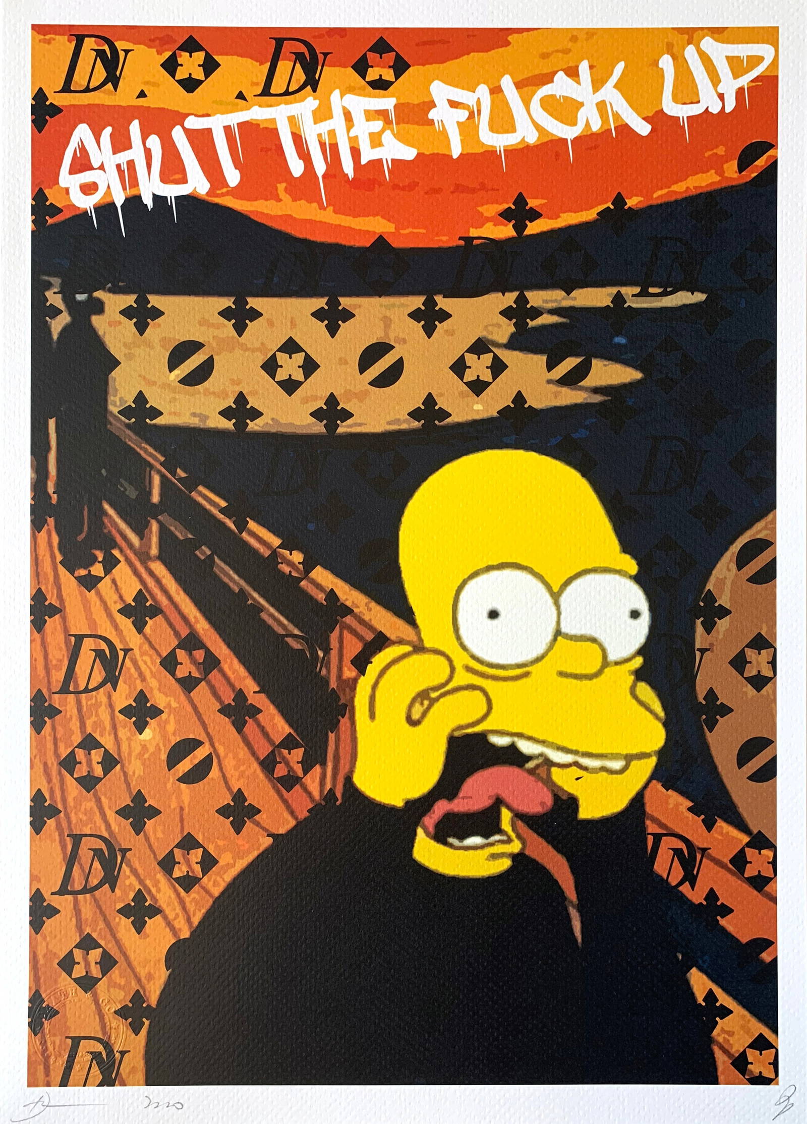 Death Nyc Simpson Munch Scream Auction