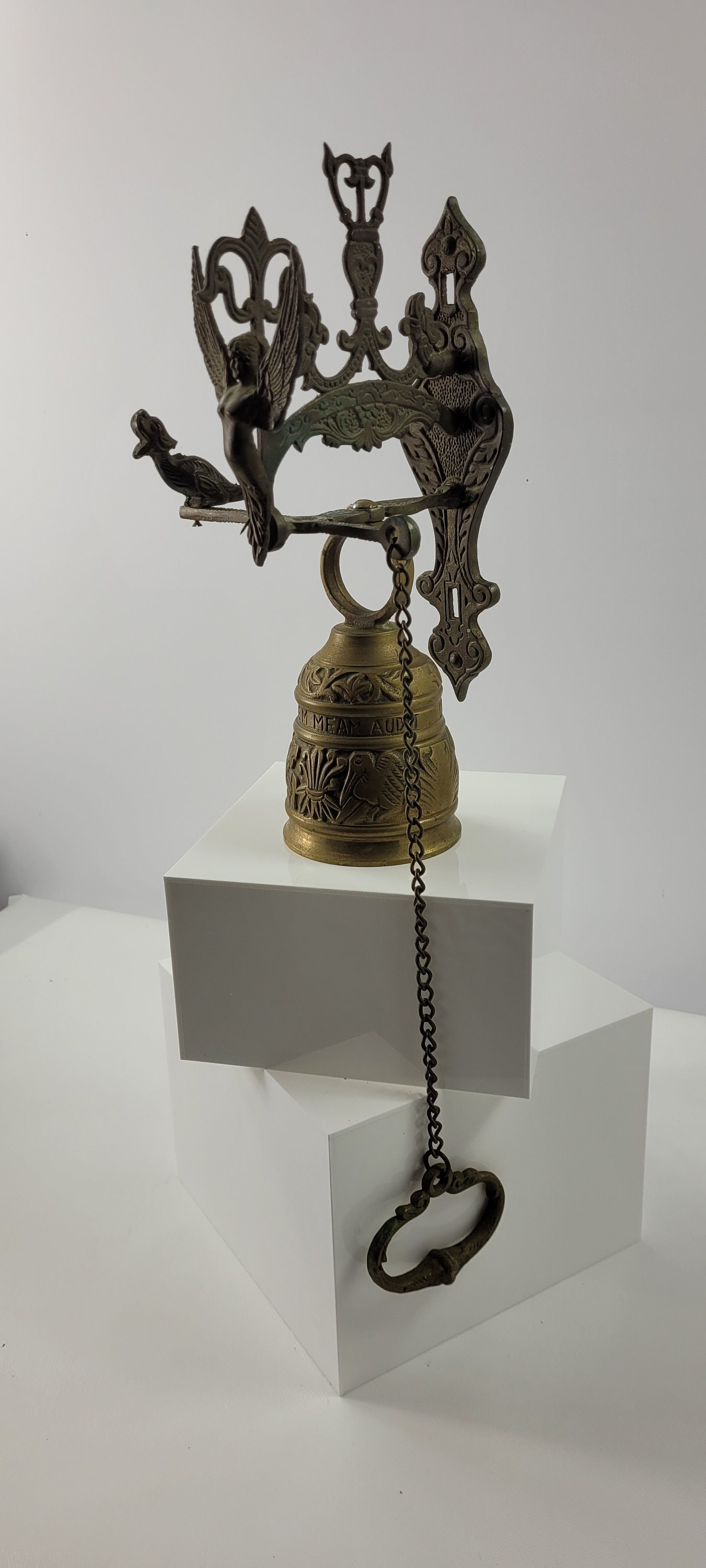 Vintage Monastery Prayer Wall Bell Brass Cloister Antique Catholic ...