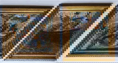 Lot Of 2, Alice Conklin Bevin, Oil On Artist Board, Nautical Paintings ...