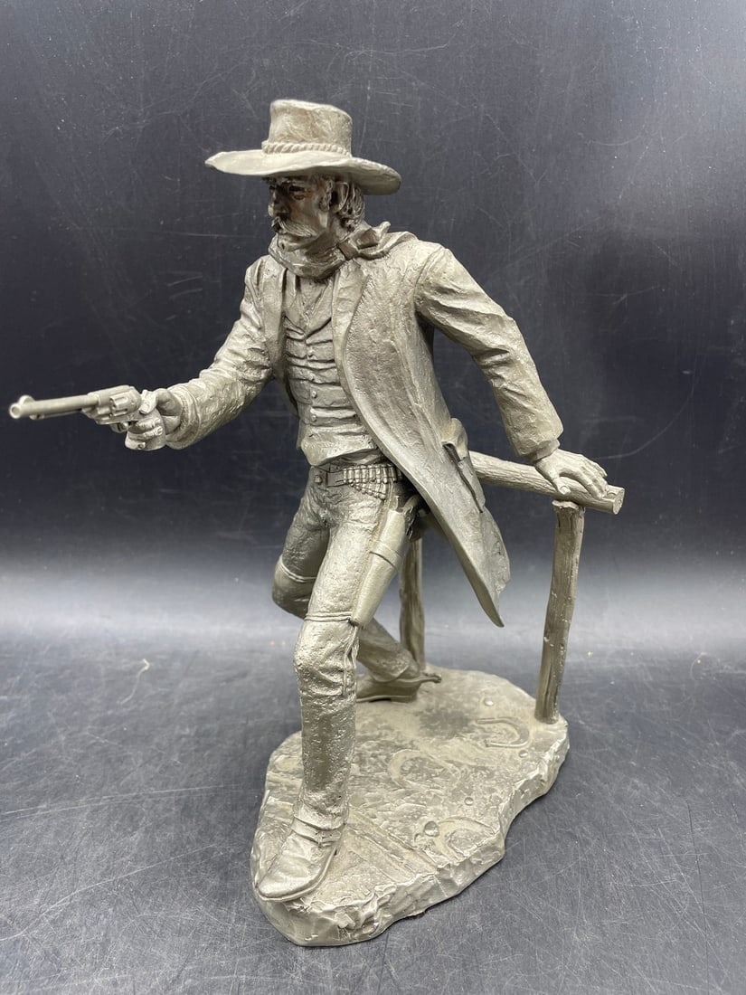 The Gunfighter, Jim Ponter, Pewter, 1979, W. Heritage Museum, Numbered