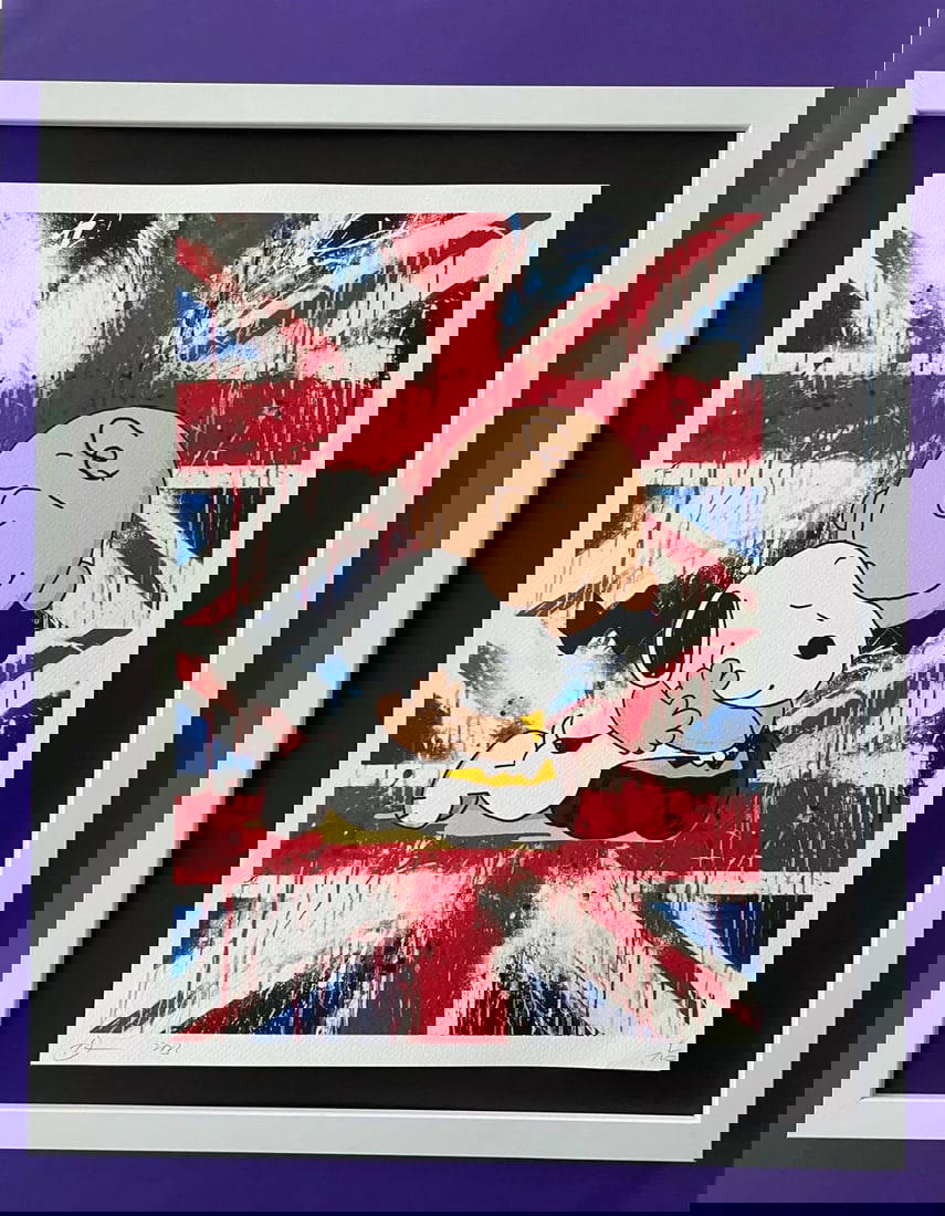 Death Nyc Large Framed 16x20in Pop Art Original Coa Snoopy Schultz ...