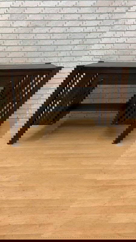 Antique Arts & Crafts Oak Mission Desk Auction