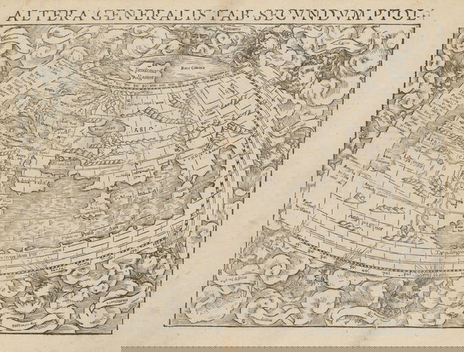 Altera Generalis Tab. Secundum Ptol. World According To Ptolemy Münster ...