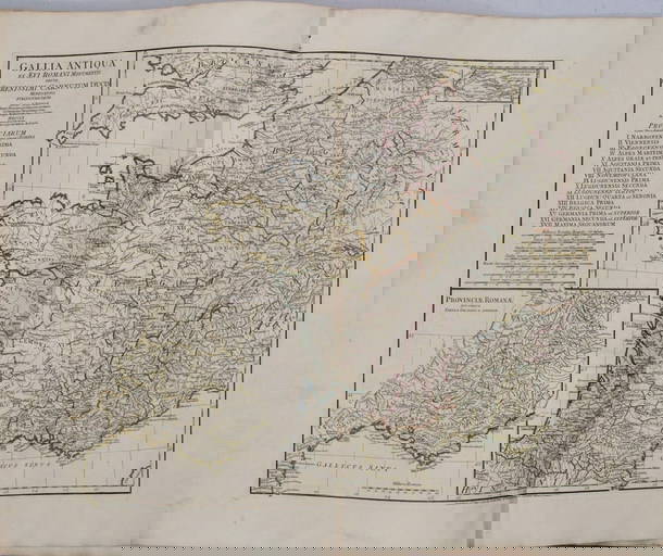 Title: 1760 D'anville Map Of France During Roman Times Gallia Antiqua ...