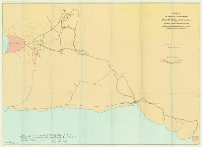 Title: Sketch Showing The Operations Of The Command Of Brigadier ...