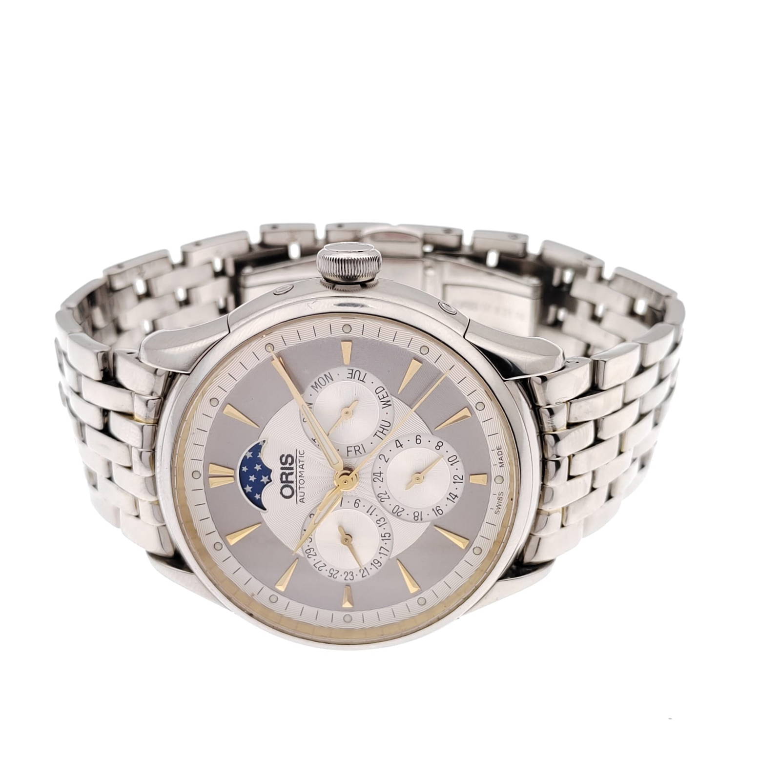 Oris - Artelier Complication Moonphase Day & Date Gmt - 7592 - Men ...