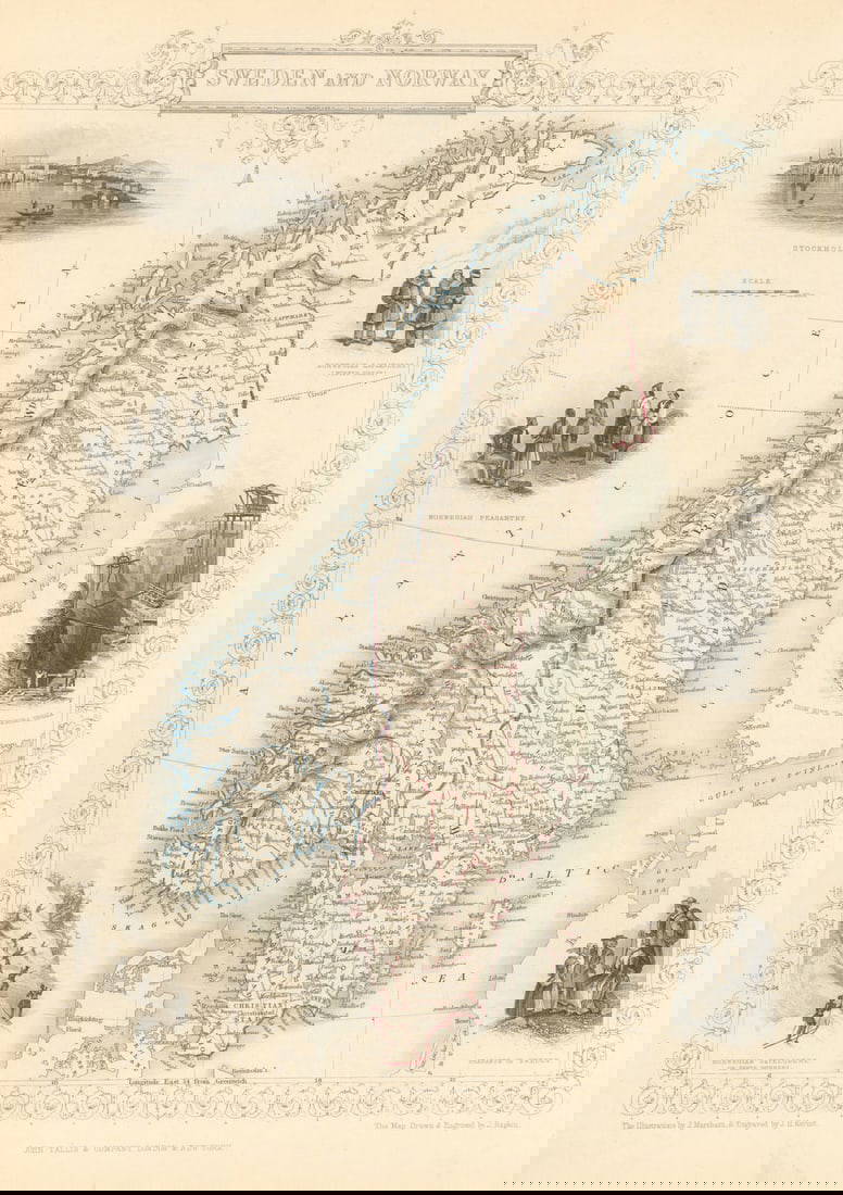 Sweden & Norway. Scandinavia.norwegian Army Ski Regiment.tallis/rapkin ...