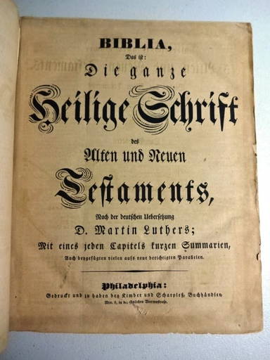 1829 Large Philadelphia Fraktur Bible
