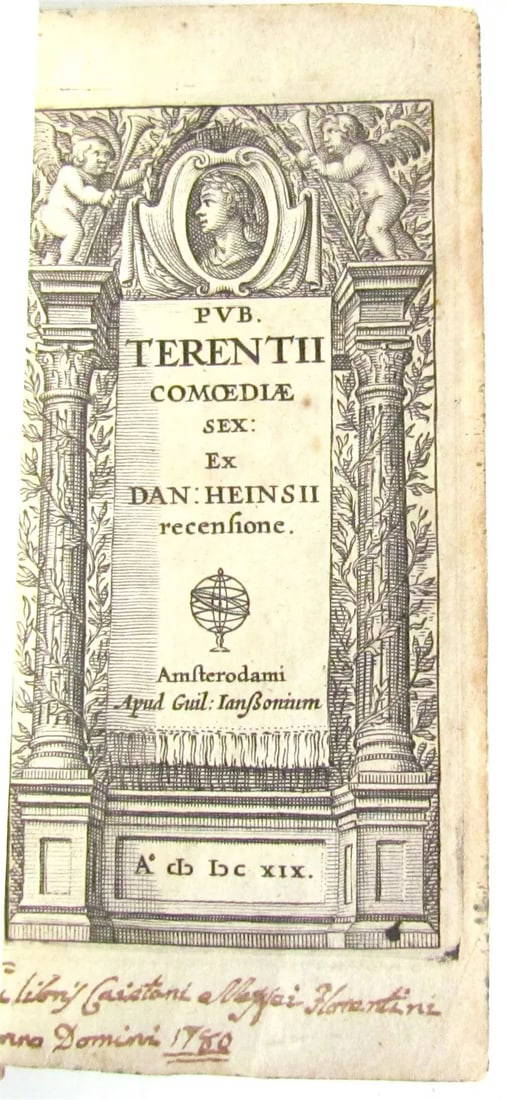 1629 Terence Comedies Poetry Antique Publius Terentius Afer Vellum ...