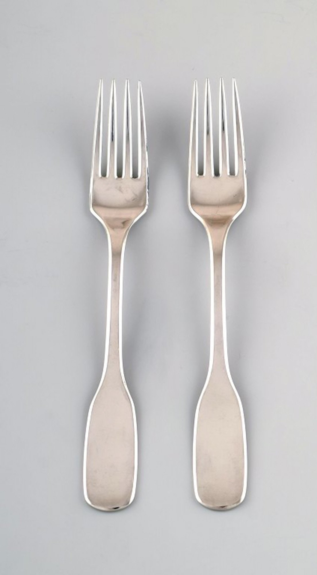 Hans Hansen Silverware Susanne, Dinner Fork In Sterling Silver. Auction