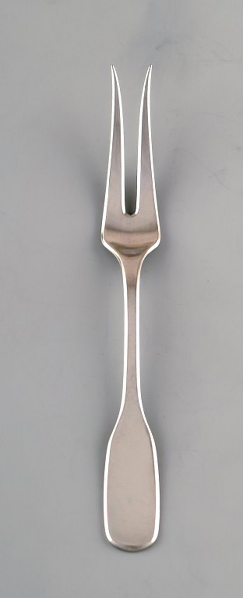 Hans Hansen Cutlery Susanne Cold Meat Fork In Sterling Silver. Auction
