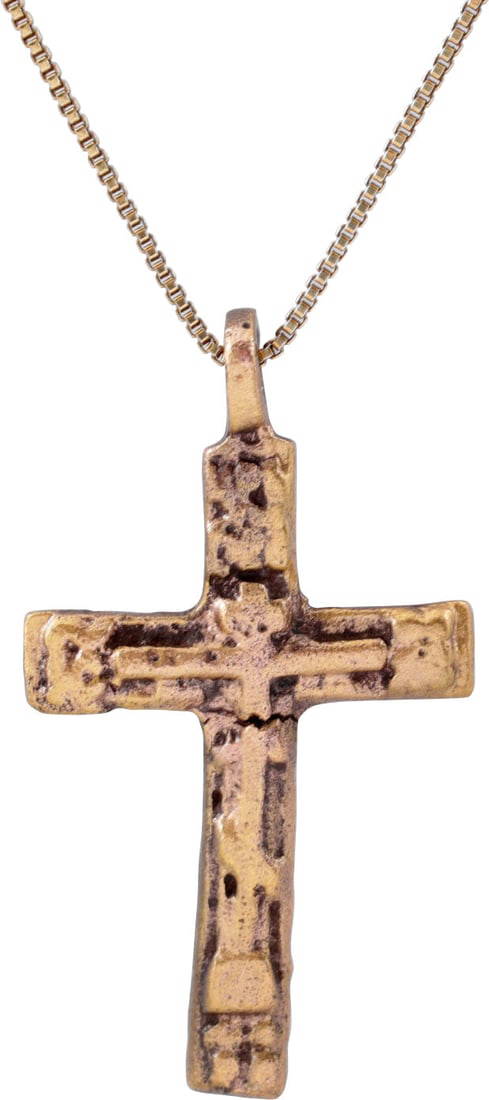 Large Eastern European Cross Necklace, 17th-18th C Auction