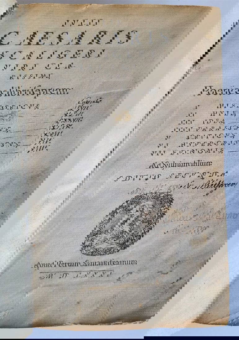 1581 Poetry Based On Aristotle's & Seneca Examples Antique Vellum 16th ...