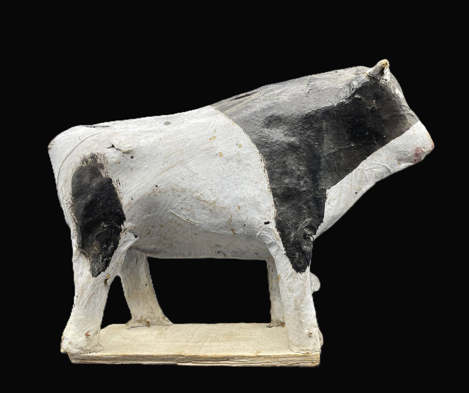 Emile Bluteau Folk Art Primitive Bull Cow Auction