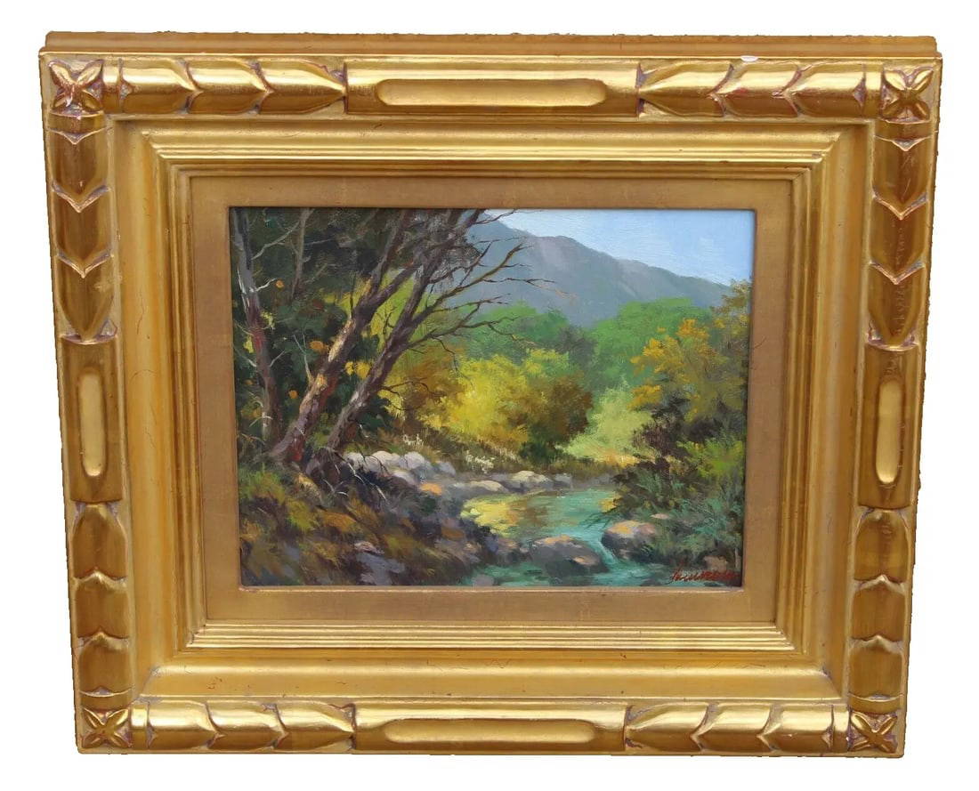 Junn Roca California Plein Air Landscape Tujunga Creek Original Oil ...