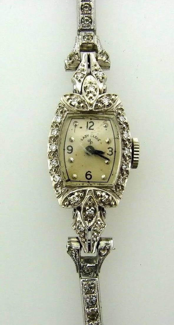 Lady Elgin 14k White Gold Auction
