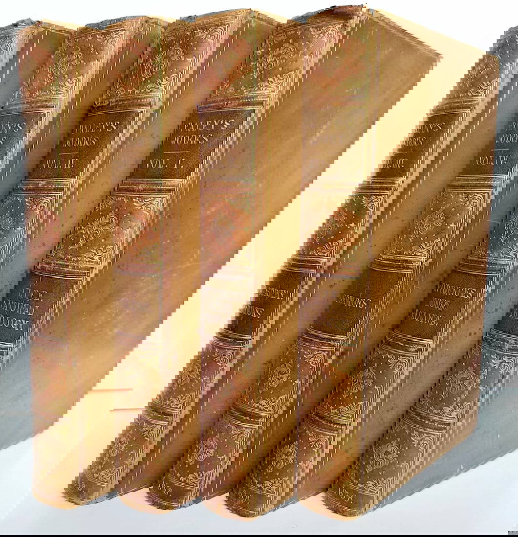 1838 Works Of William Paley 4 Vol Antique Philosophy Sermons Scottish ...