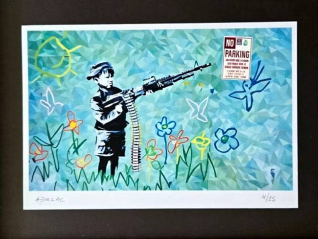 Alexander Dulac | No Parking On Banksy Hand Signed Authentic Print Ed ...