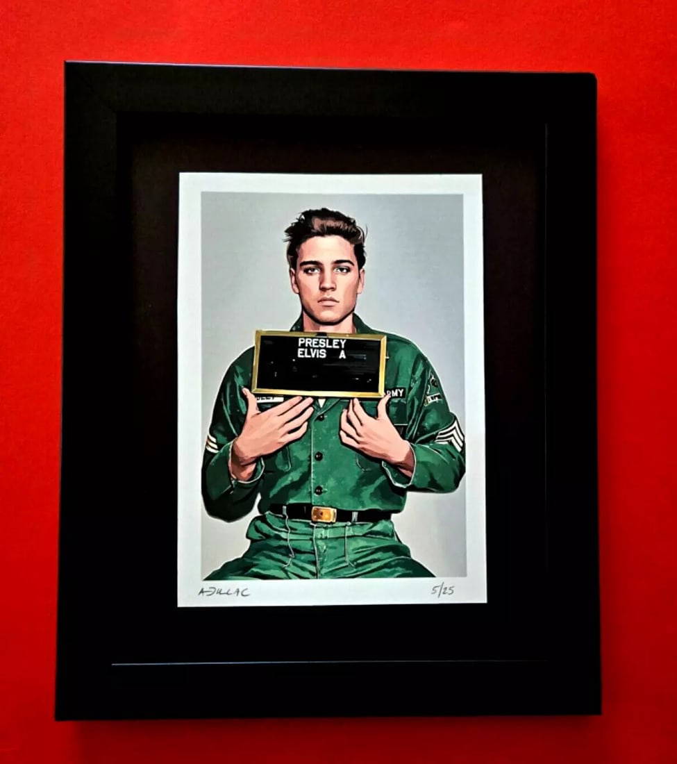 Buy Alexander Dulac | Elvis Presley Hand Signed Authentic Print Ed.of ...
