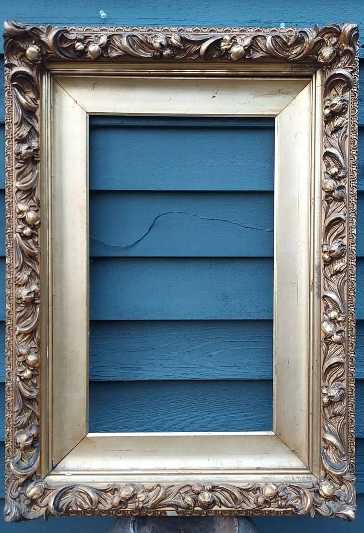 Buy Beautiful Antique Picture Oil Painting Frame 13 X 22" Gold Gild ...