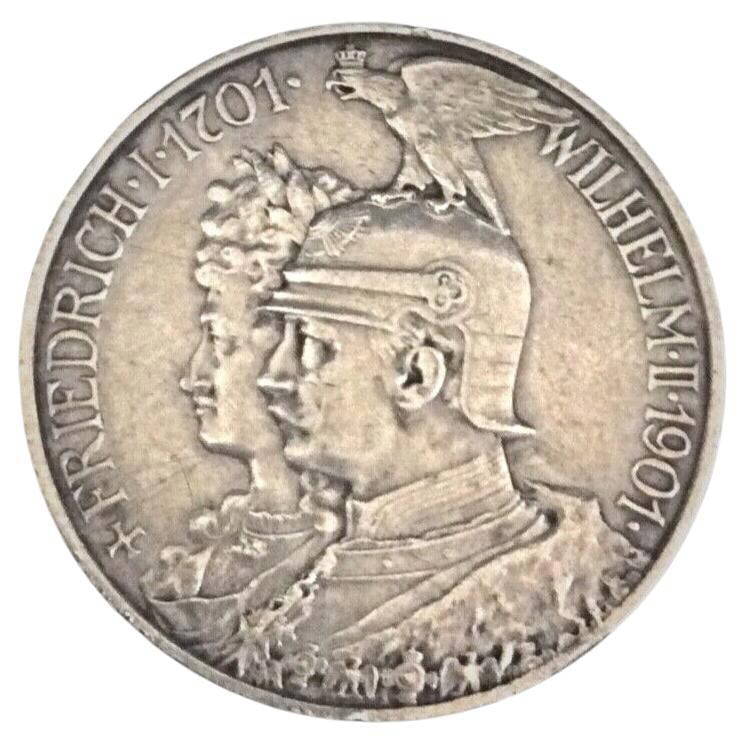 Wilhelm Ii 1901 Zwei Mark Coin – Historical German Collectible Auction