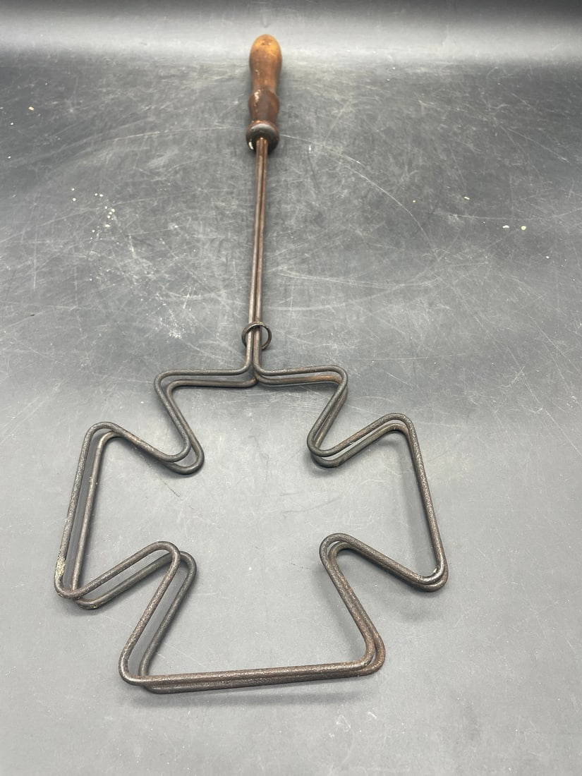 Primitive Wire Toaster Wood Handle Auction