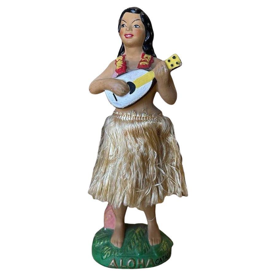 Mid-century Ceramic "aloha" Catalina Island Hawaiian Dancing Hula Girl ...