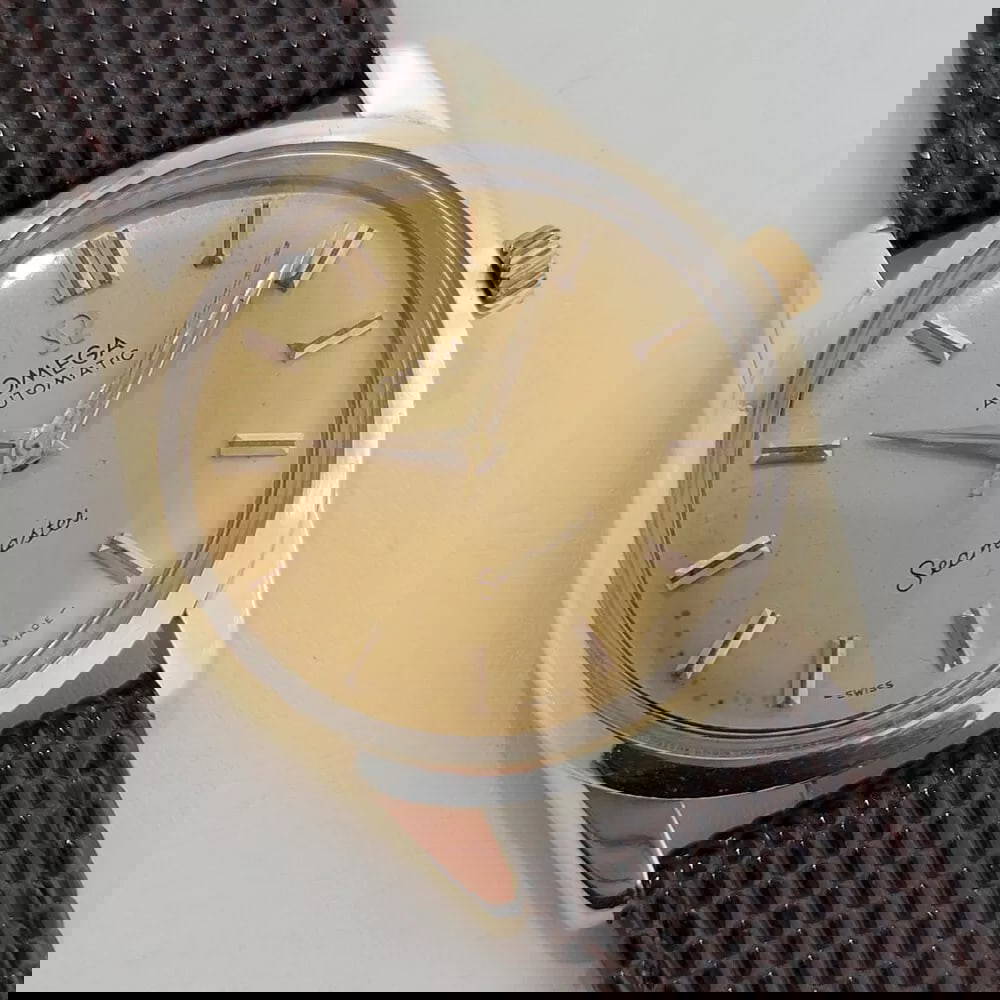 Mens Omega Seamaster Ref 2975 35mm 14k Gold 1950s Automatic Swiss ...