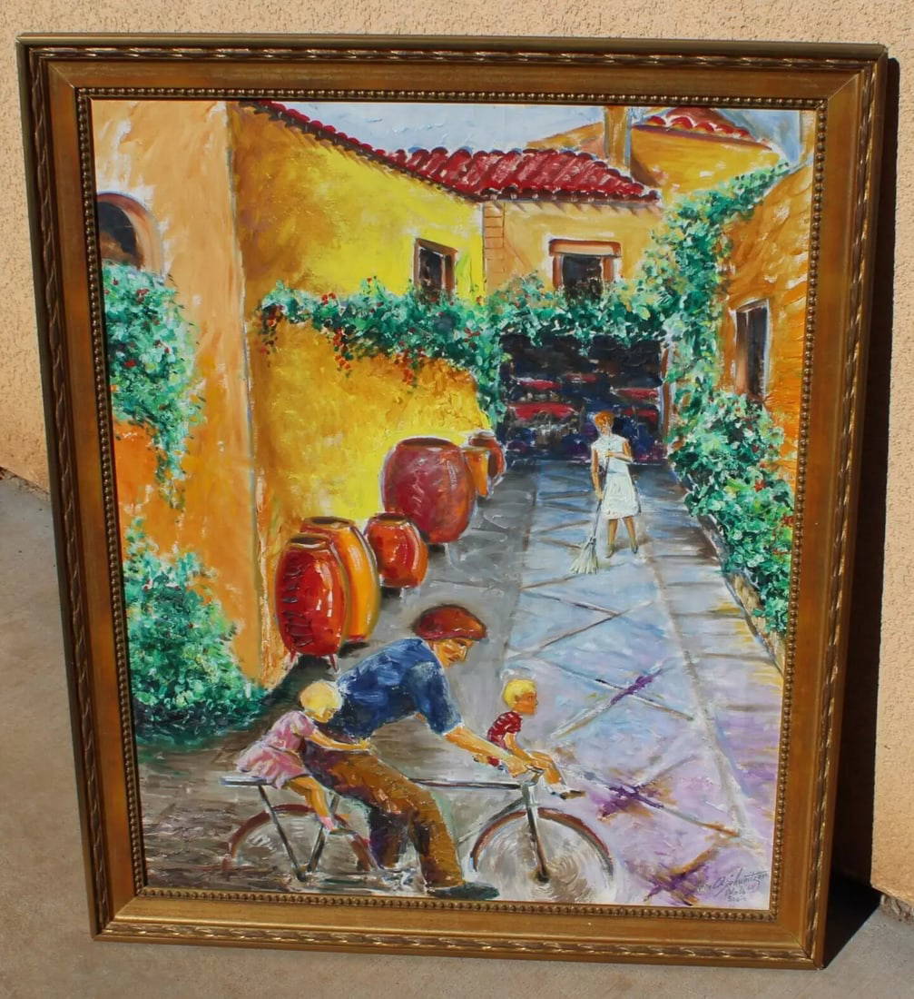 Buy Sam O. Schweitzer (calligrapher To Queen Elizabeth) Woman Sweeping ...