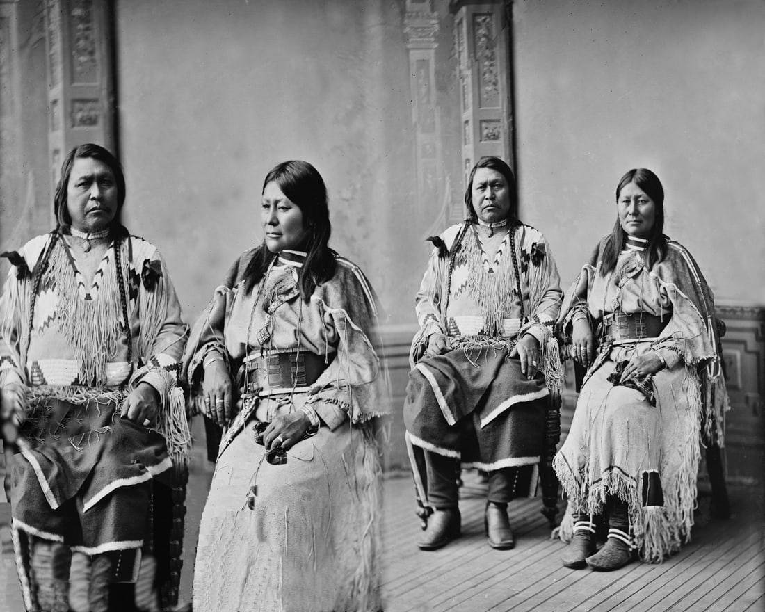 1880, Chief Ouray And Chipeta, Ute Tribe (double Exposure) Auction
