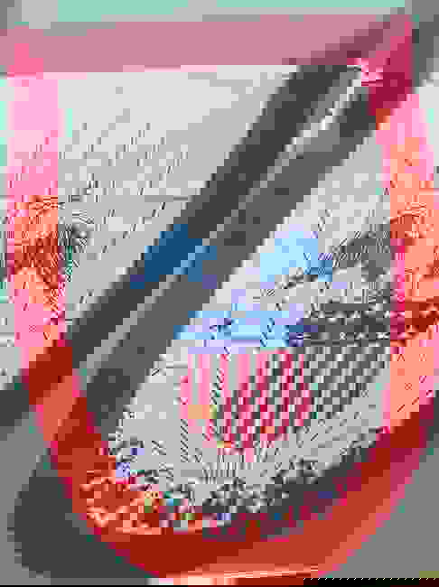 Patriotic Eagle Star Federal Shield Star Flag Rare Paper Auction