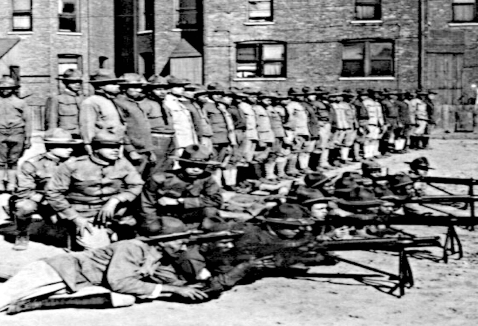 Machine Gun Co., 8th Illinois Infantry, Chicago Colored Regiment Auction