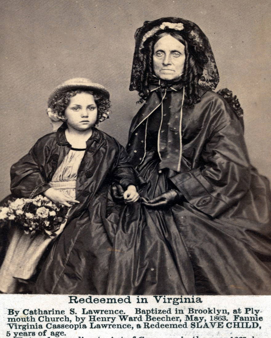 1863, Matriarch With Slave Girl, Baptized By Rock Star Preacher Henry ...