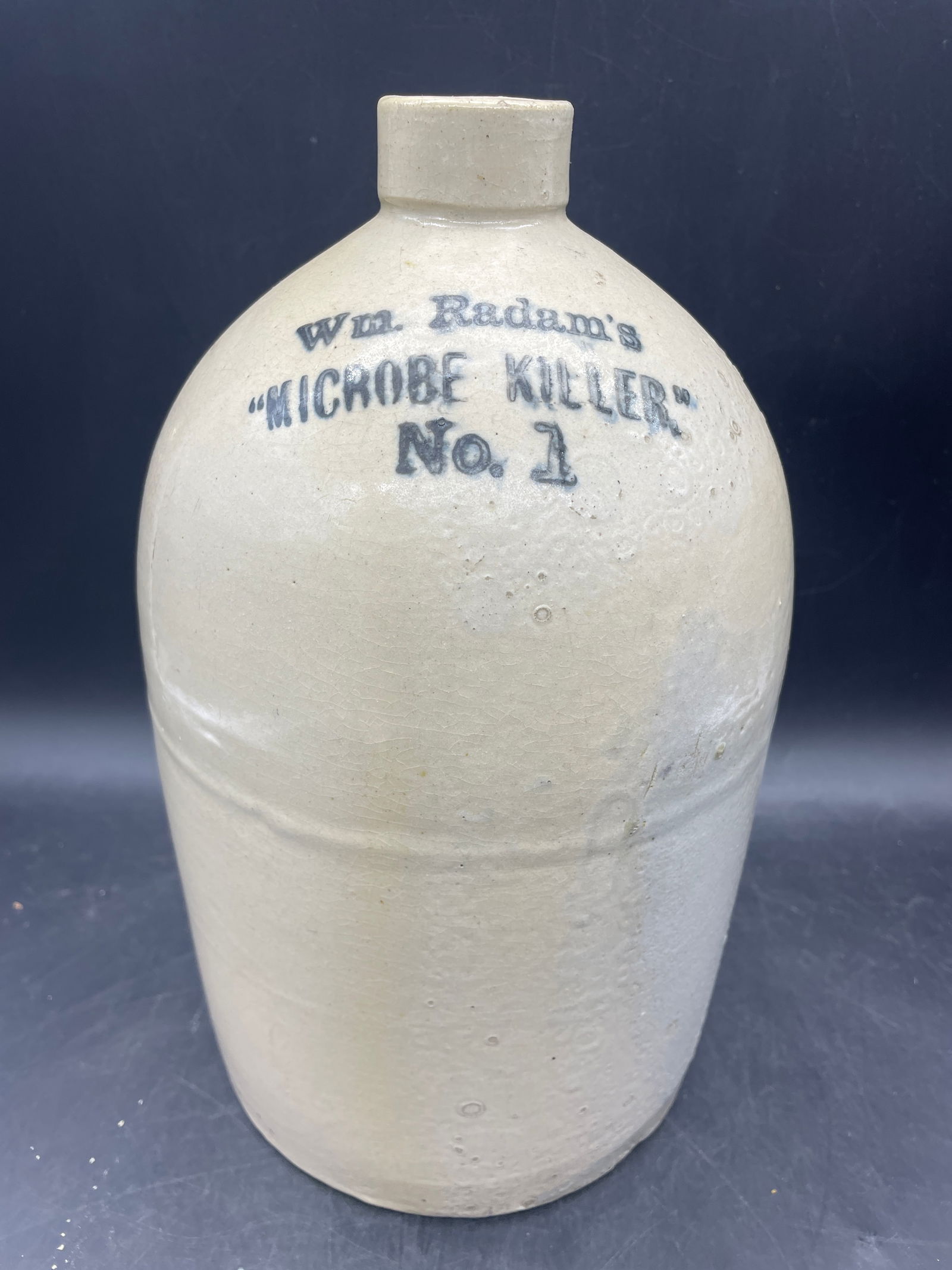 Rare 1800's Antique Wm. Radam's "microbe Killer" No. 1 Stoneware Jug ...