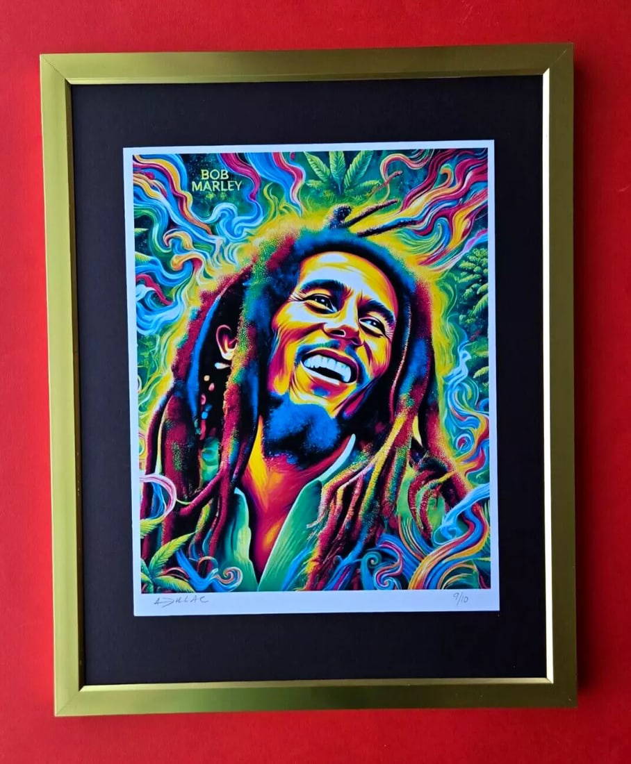 Alexander Dulac | Bob Marley Hand Signed Authentic Print Edition Of 10 ...