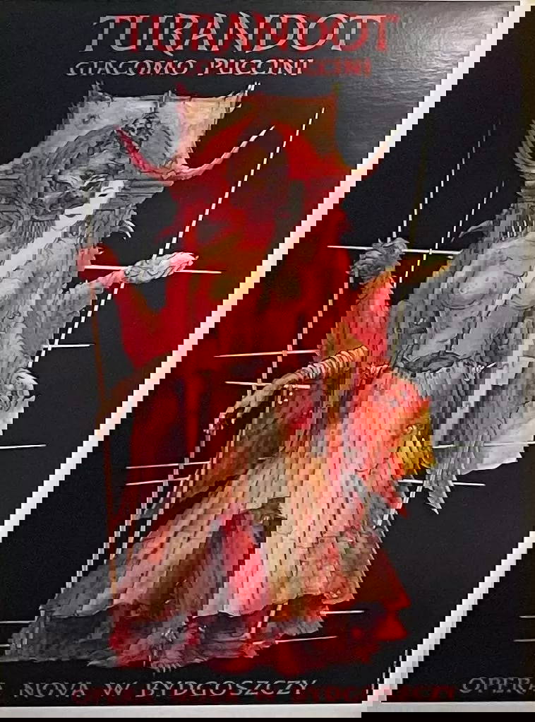 Buy Original Vintage Puccini "turandot" Opera Poster Linen Backed ...