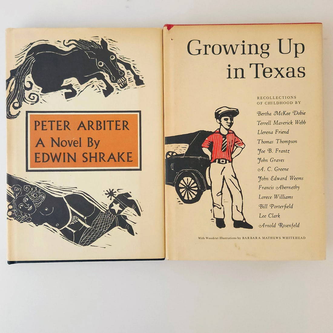Buy Two Books Published By The Encino Press, Austin, Texas, Featuring Woodcut Illustrations By ...