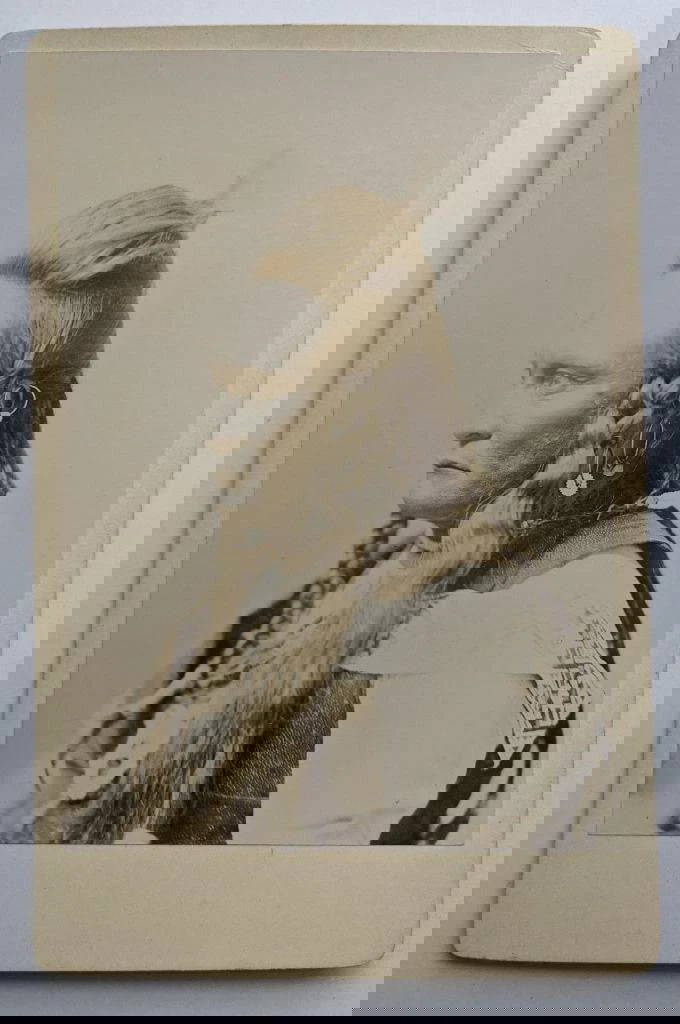 Buy 1883 Crow Native American Indian Running Deer Cabinet Card By F. J ...