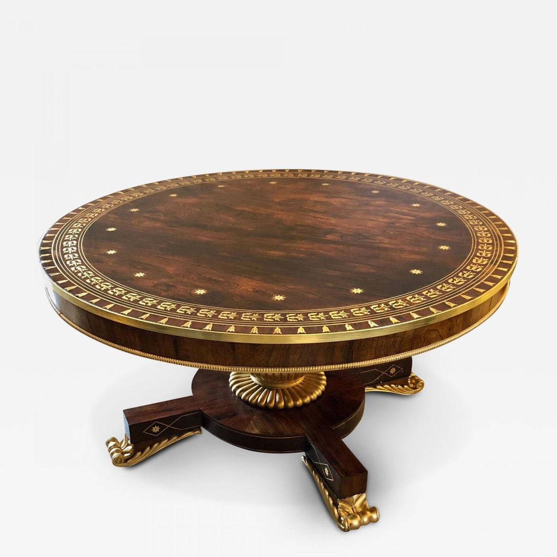 Russian Neoclassical 19th Century Rosewood Breakfast / Center / Dining ...