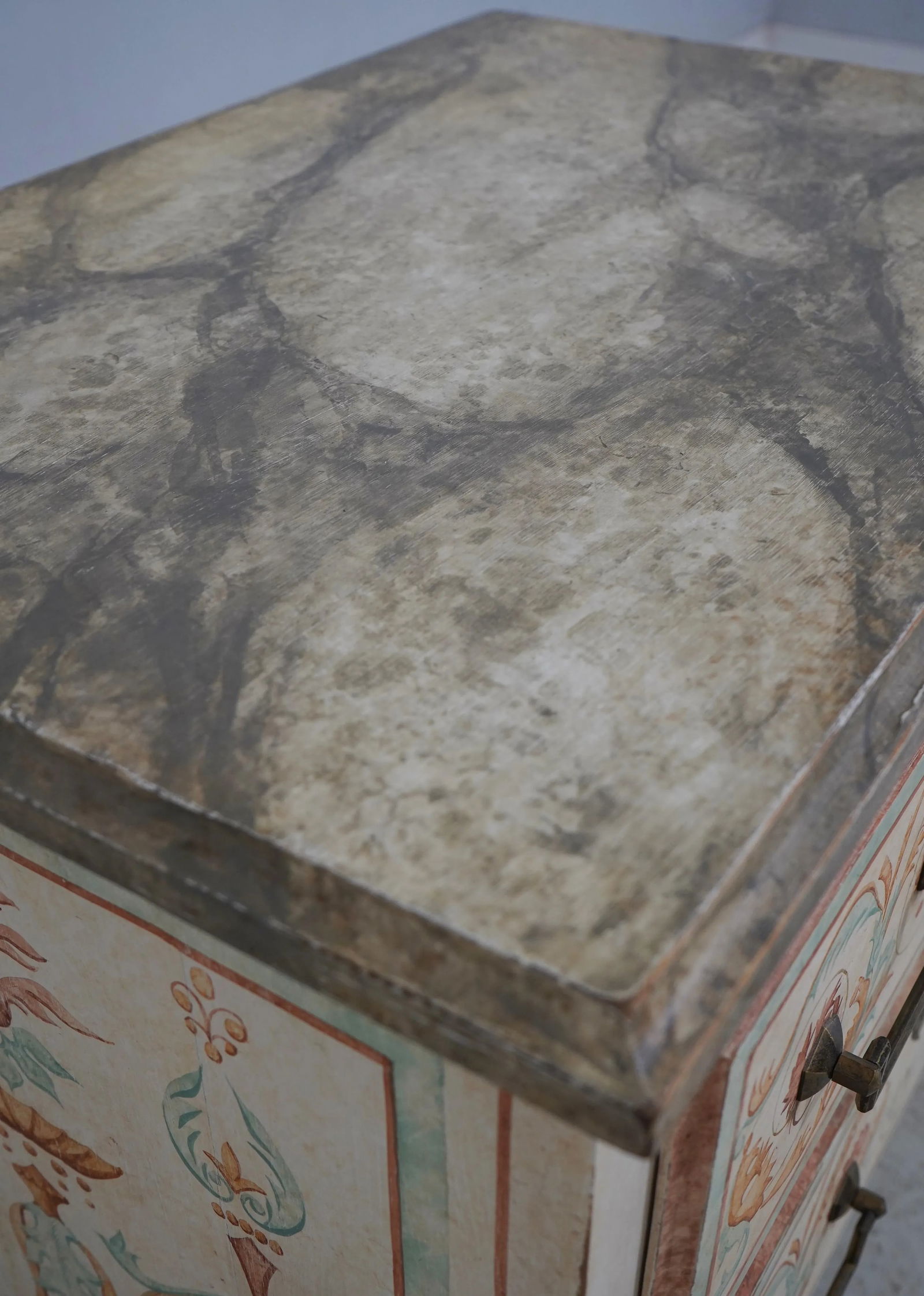 Buy Neoclassical Italian Polychrome Hand Painted Commode Chest ...