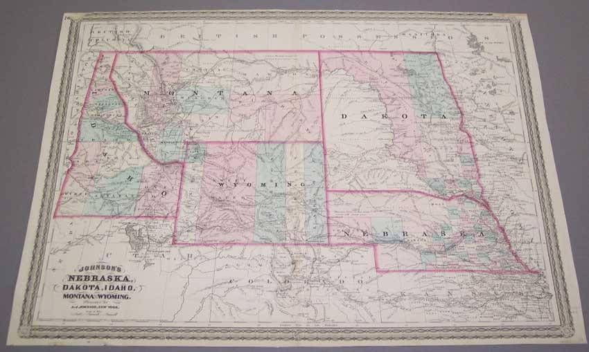 Johnson's Nebraska, Dakota, Idaho, & Montana 1867