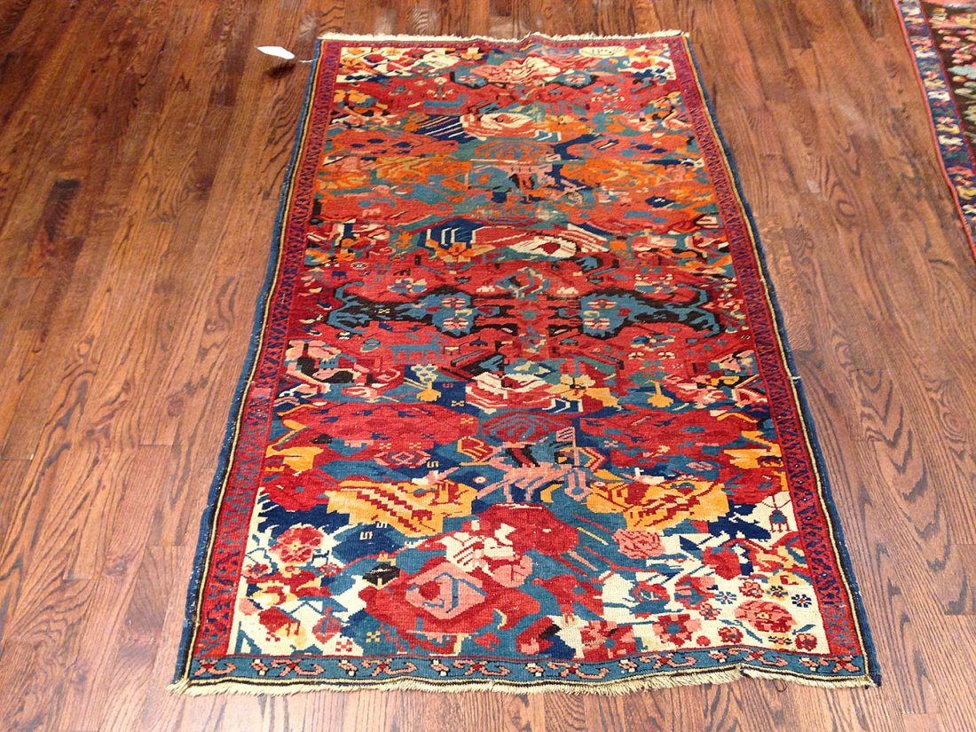 Antique Caucasian Seychour Rug 3x6