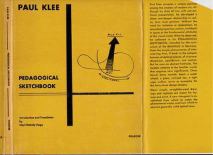 Pedagogical Sketchbook By Paul Klee, First Edition